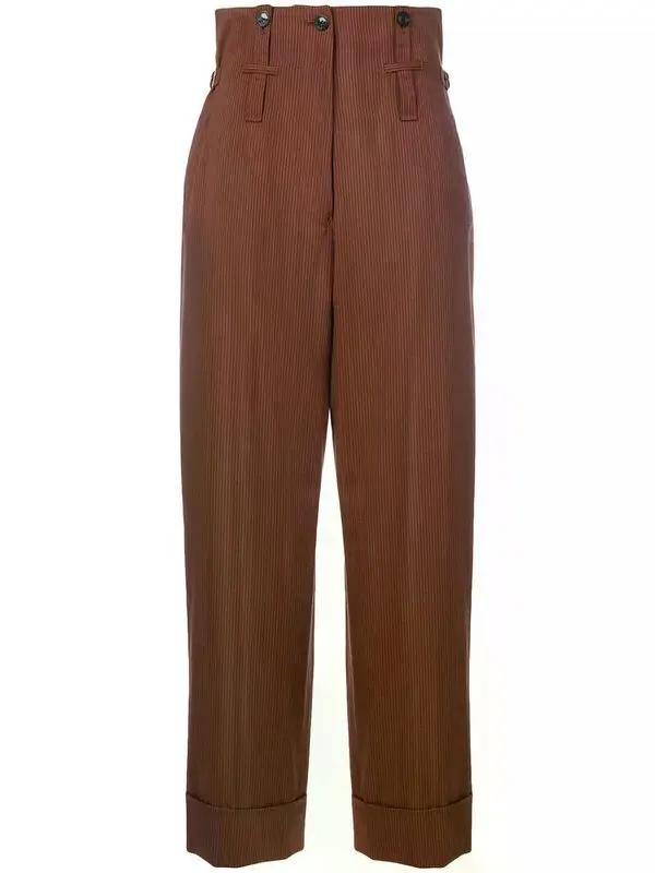 JEAN PAUL GAULTIER High-waist Striped Trousers