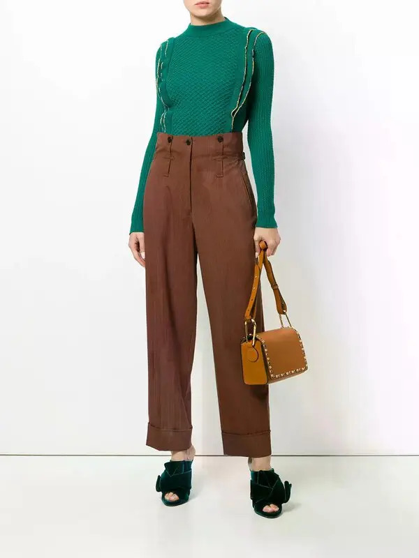 JEAN PAUL GAULTIER High-waist Striped Trousers