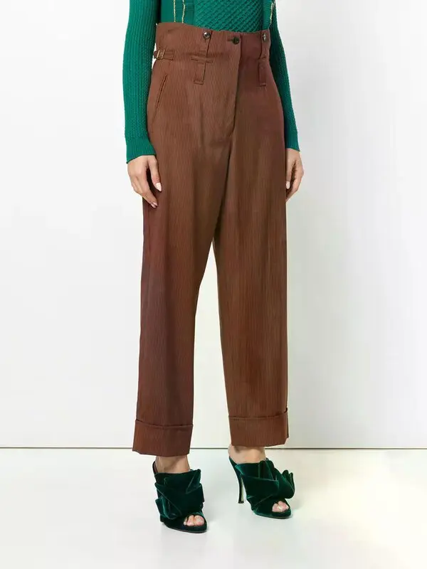 JEAN PAUL GAULTIER High-waist Striped Trousers