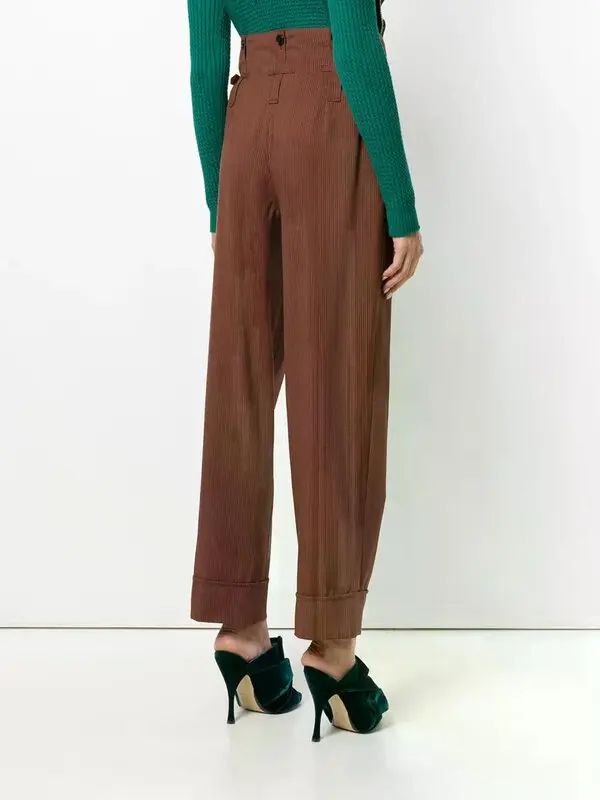 JEAN PAUL GAULTIER High-waist Striped Trousers