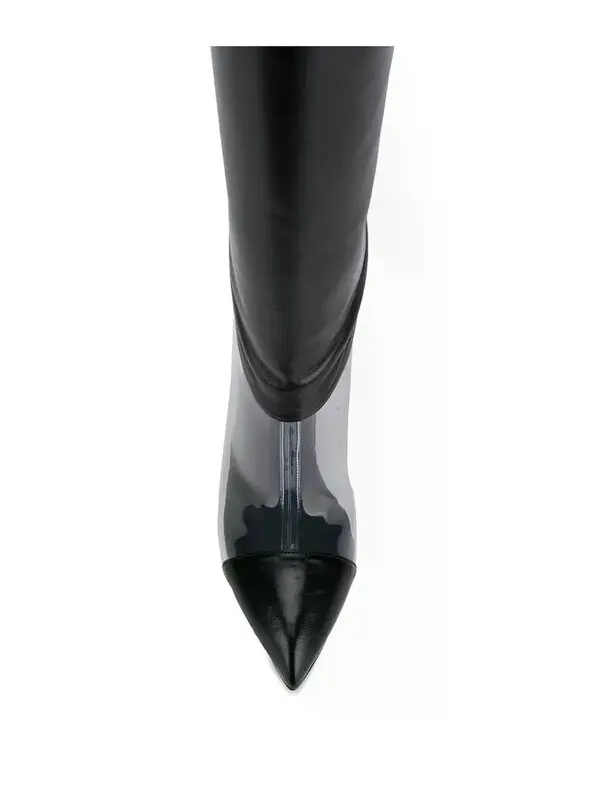 Balmain Pvc Knee High Boots
