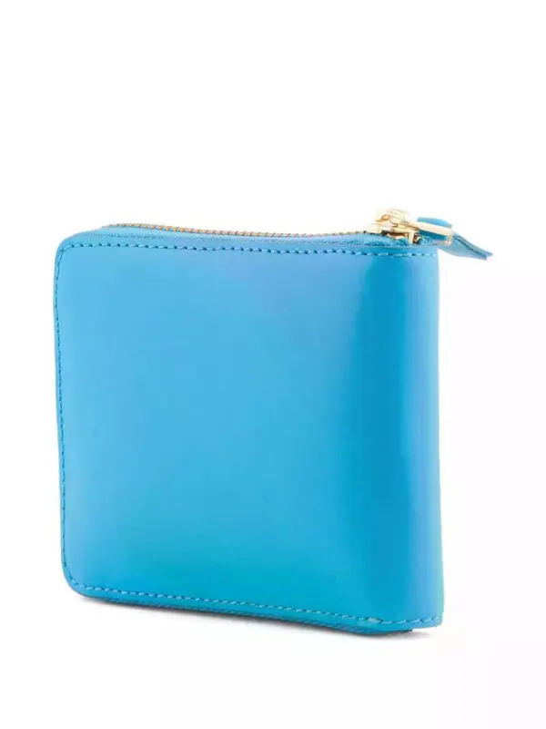 Comme Des Garçons Zip Leather Wallet - Blue