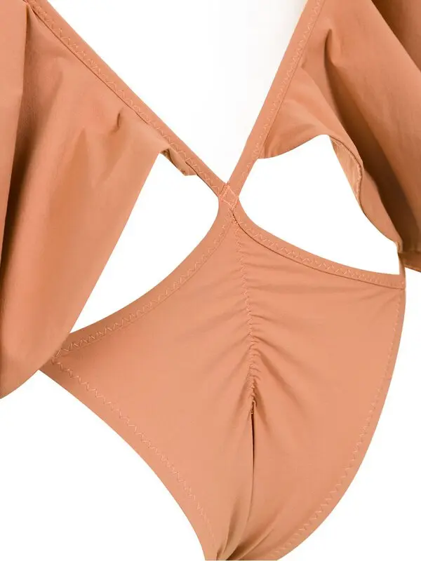 AMIR SLAMA Ruffled Swimsuit