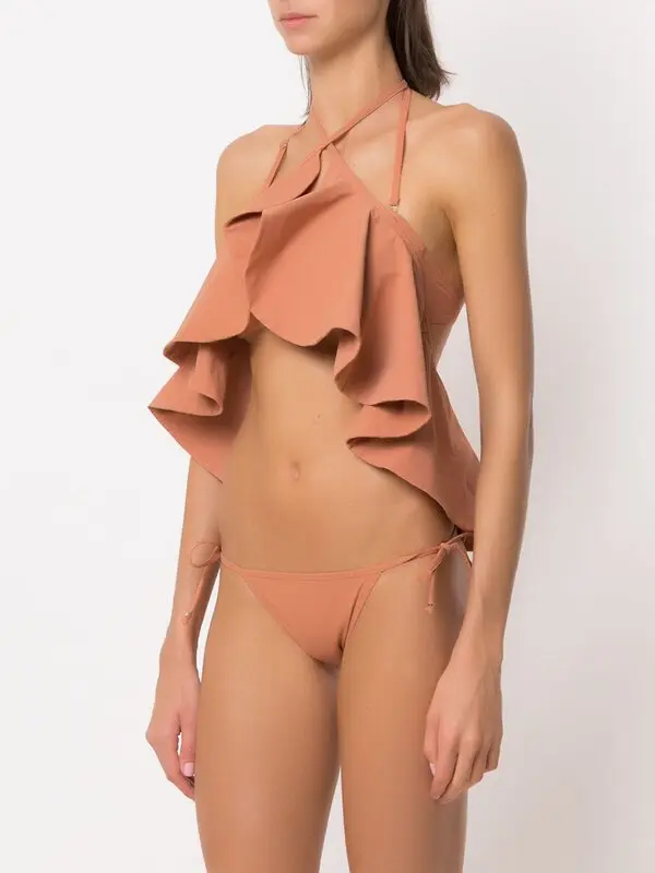 AMIR SLAMA Ruffled Swimsuit