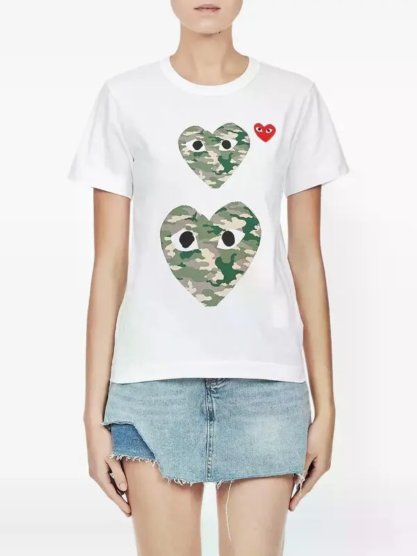 Play Comme Des Garcon Heart Eyes T-shirt