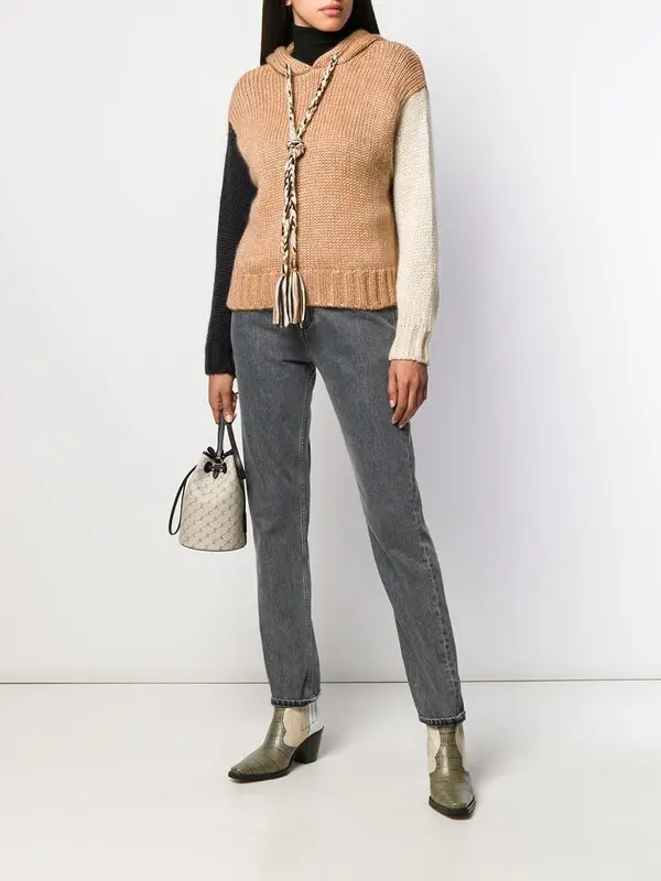 Alanui Colour-block Hooded Jumper