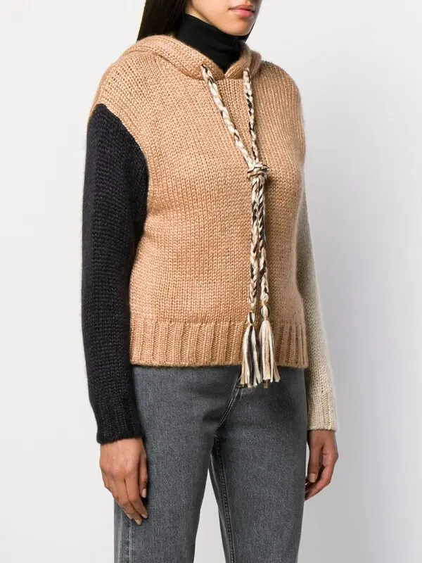 Alanui Colour-block Hooded Jumper