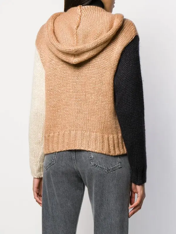 Alanui Colour-block Hooded Jumper