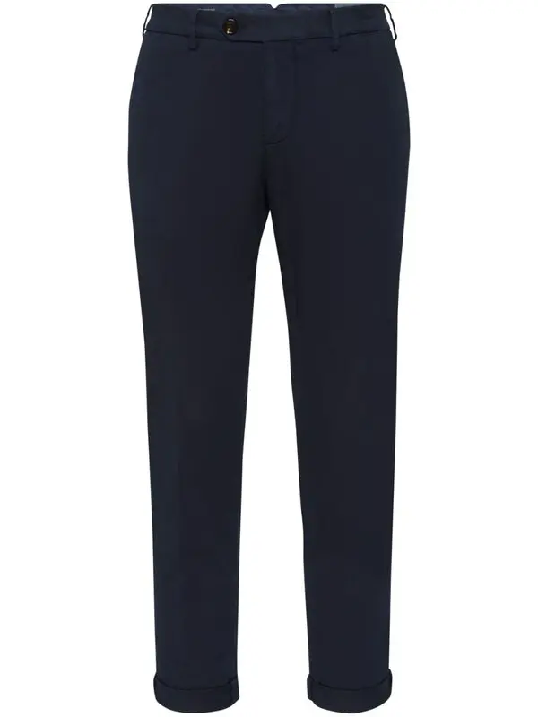 Brunello Cucinelli Button-fastening Chino Trousers - Blue