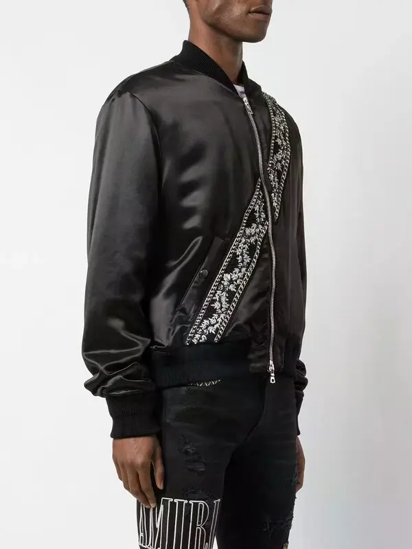 Amiri Contrast Stripe Bomber Jacket
