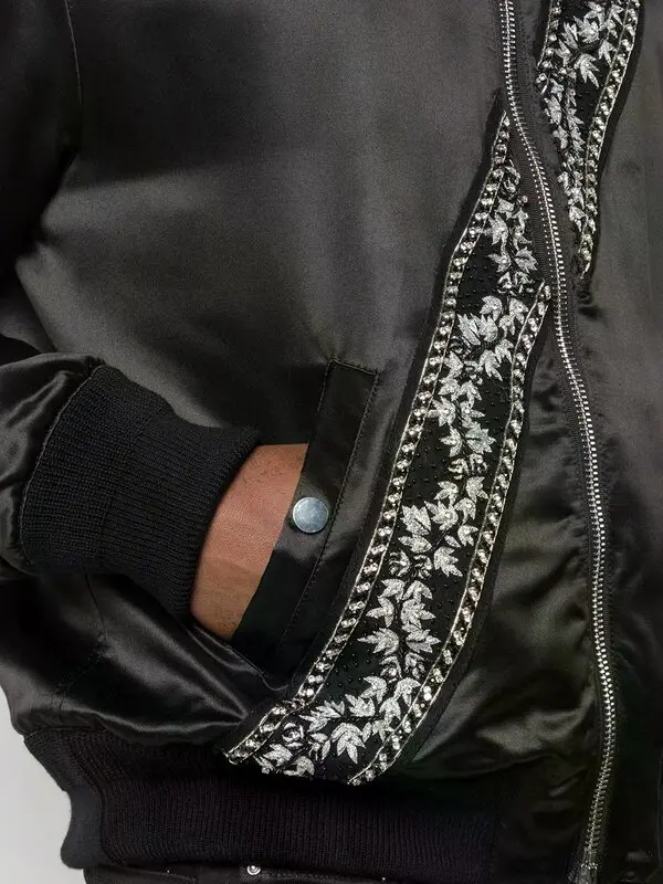 Amiri Contrast Stripe Bomber Jacket