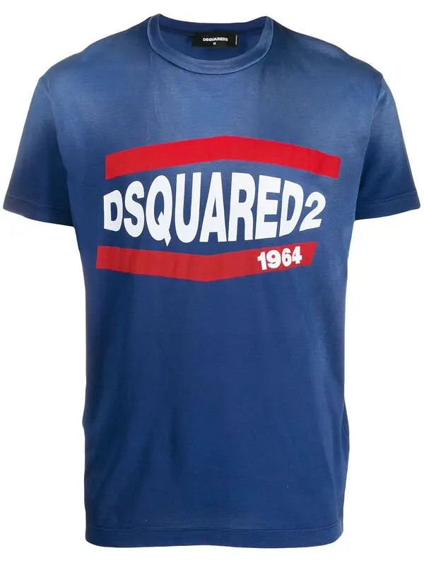 Dsquared2 Logo Stamp T-shirt - Blue