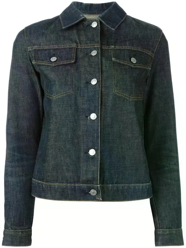 Helmut Lang 1999 Raw Denim Jacket - Blue