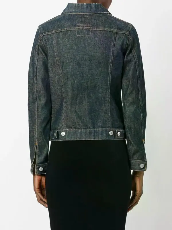 Helmut Lang 1999 Raw Denim Jacket - Blue