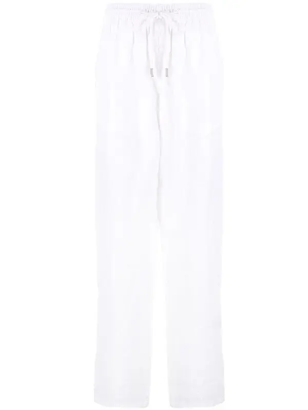 Vilebrequin Drawstring Straight-leg Trousers - White