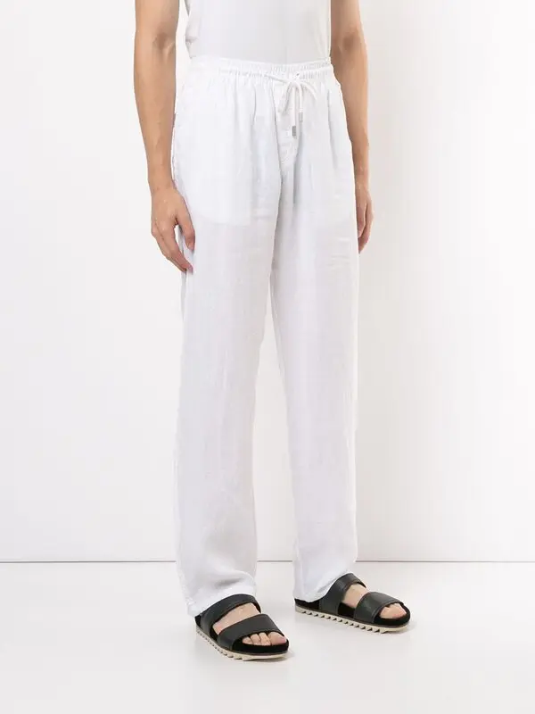 Vilebrequin Drawstring Straight-leg Trousers - White