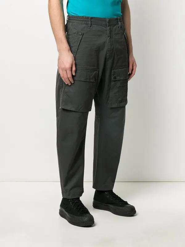 Dsquared2 Cargo Trousers With Printed Logo