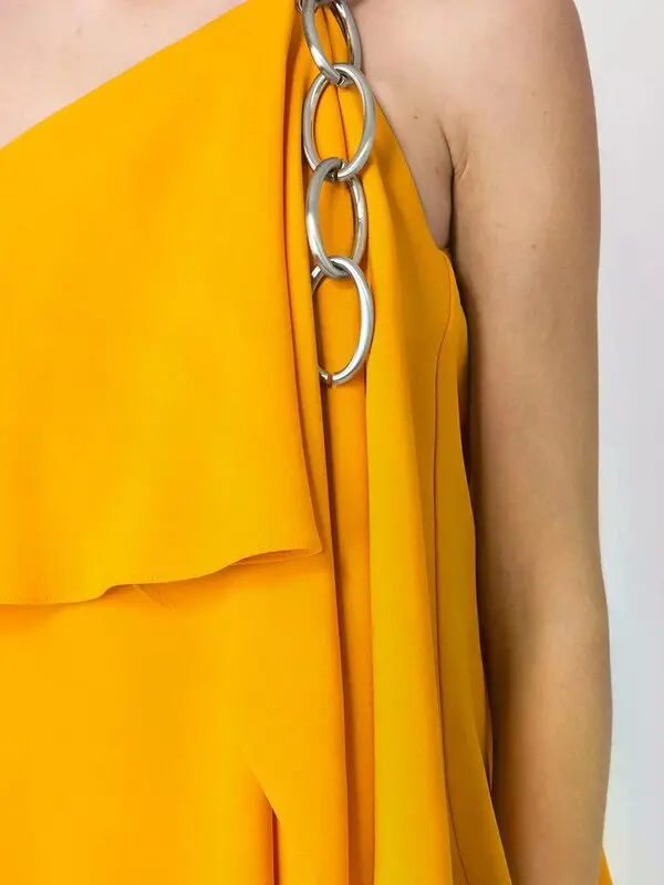 Monse Shoulder Chain Draped Dress
