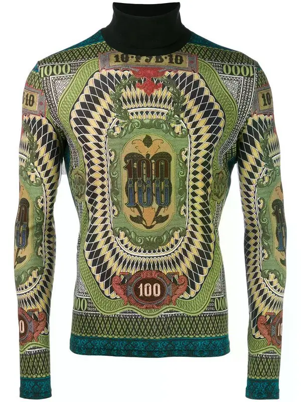 JEAN PAUL GAULTIER 1994 $100 Roll Neck Sweater