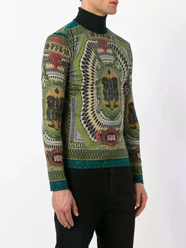 JEAN PAUL GAULTIER 1994 $100 Roll Neck Sweater