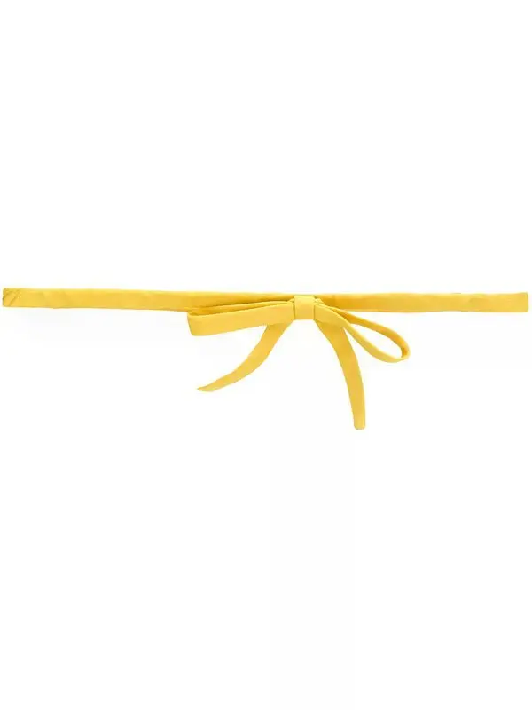 N°21 Bow Detail Belt - Yellow