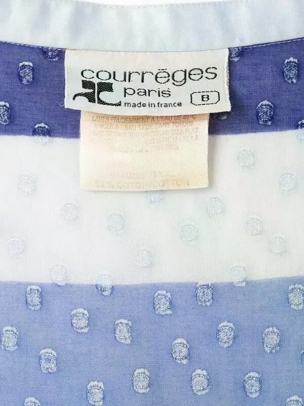 COURREGES Tonal Stripe Dress