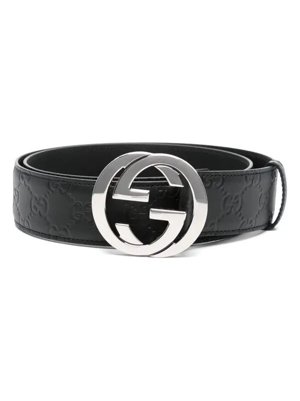 Gucci G Buckle Leather Belt