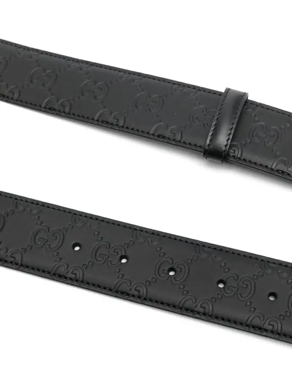 Gucci G Buckle Leather Belt