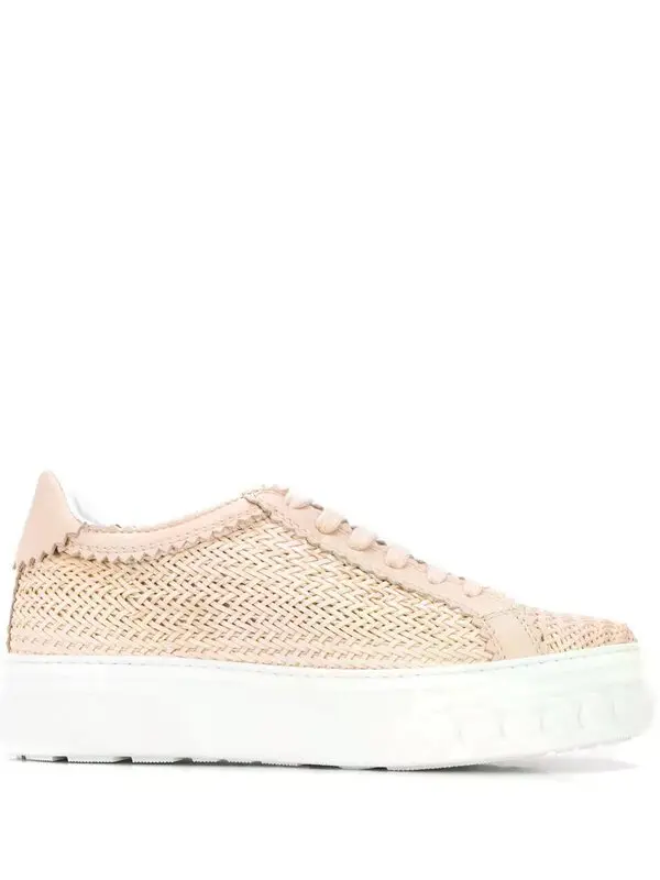 Casadei Woven Low-top Sneakers - Pink