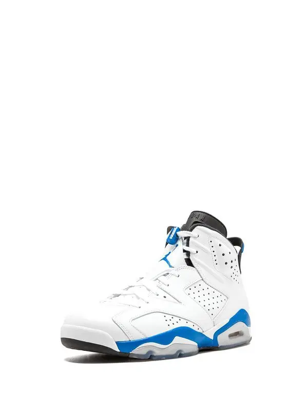 JORDAN Air 6 Retro Sport Blue Sneakers - White