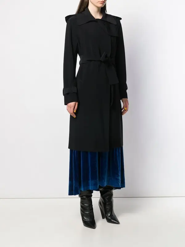 Norma Kamali Belted Trench Coat