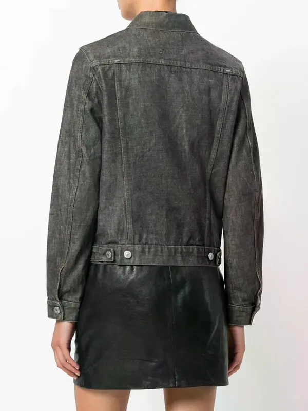 Helmut Lang Buttoned Denim Jacket - Grey