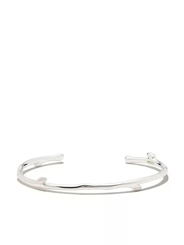 SHAUN LEANE Cherry Blossom Diamond Bangle - Silver