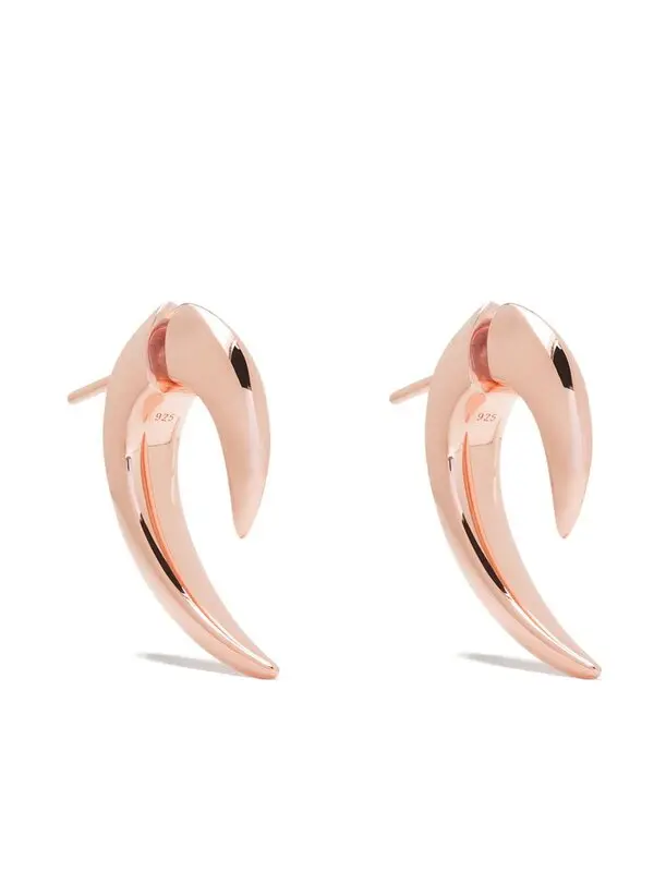 SHAUN LEANE Talon Vermeil Earrings - Pink