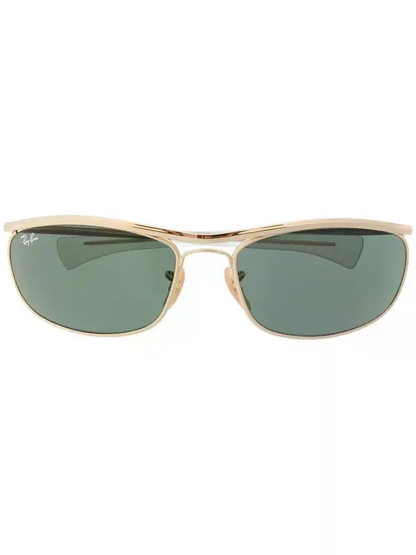 Ray-ban Oval Frame Sunglasses - Gold