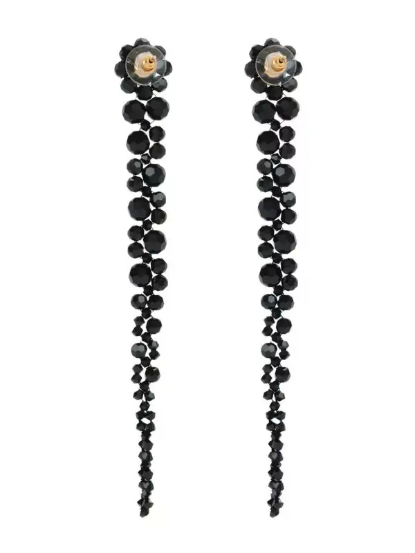 Simone Rocha Bead Drip Earrings - Black