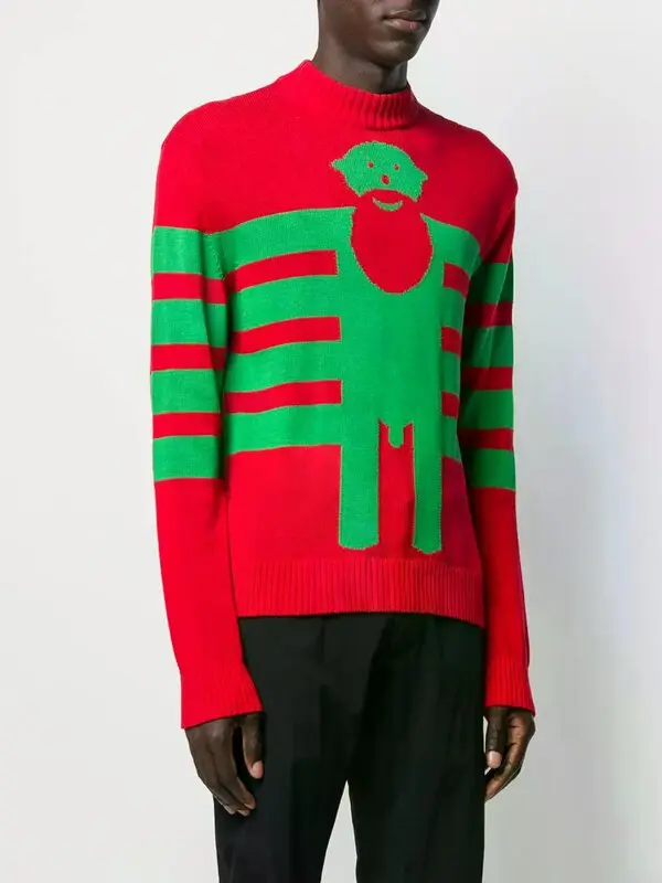 WALTER VAN BEIRENDONCK 2008 Knitted Intarsia Jumper