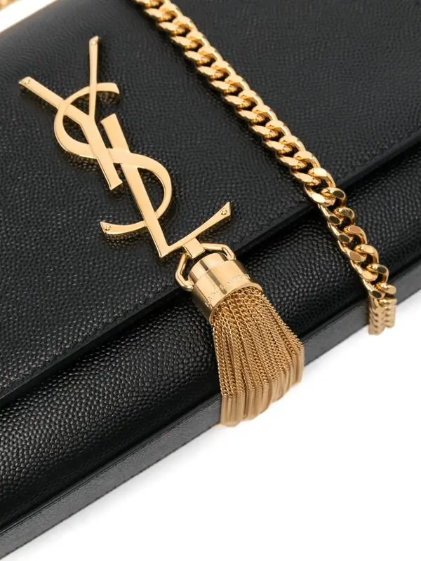 Saint Laurent Small Kate Tassel Shoulder Bag - Black