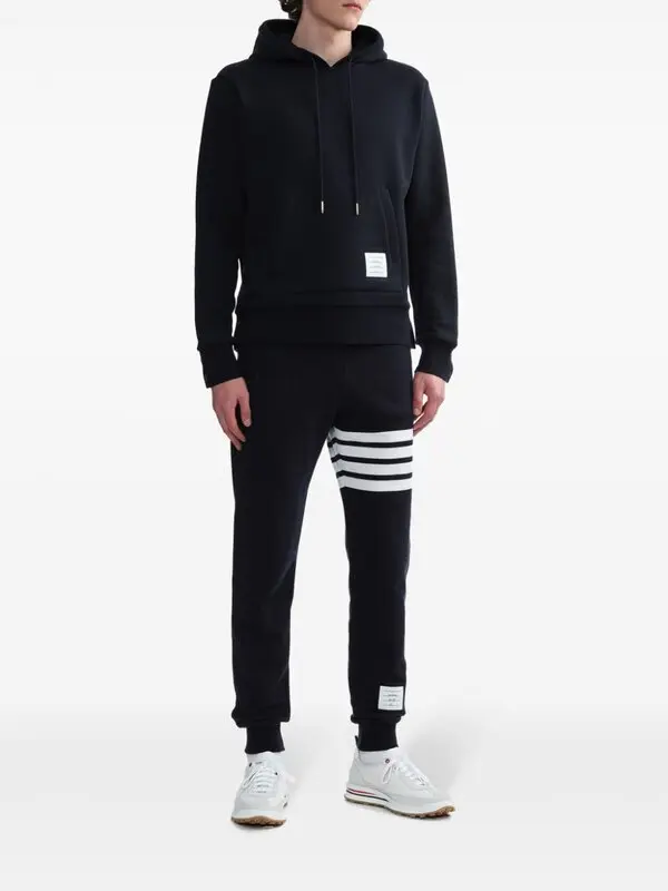 Thom Browne Rwb Stripe Loopback Hoodie
