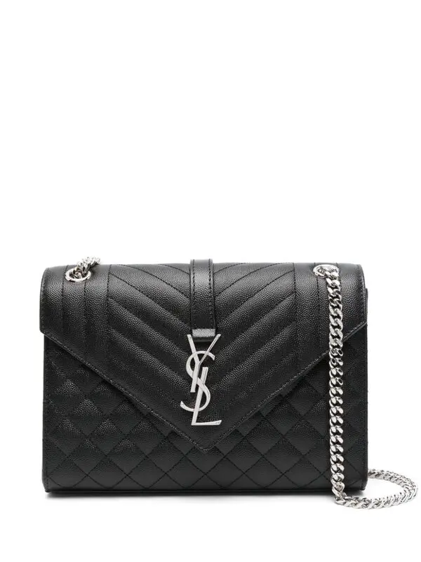 Saint Laurent Medium Envelope Shoulder Bag - Black