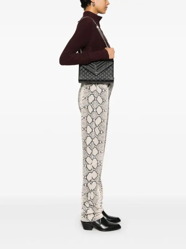 Saint Laurent Medium Envelope Shoulder Bag - Black