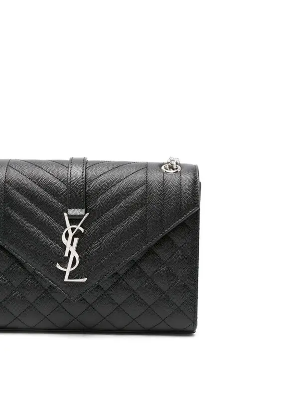Saint Laurent Medium Envelope Shoulder Bag - Black