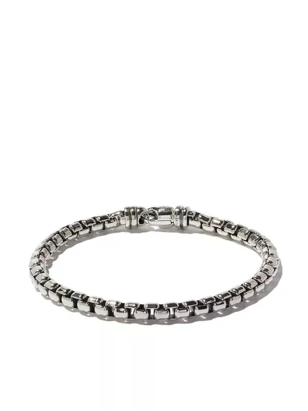 David Yurman Chain Box Chain Large Bracelet - Silver