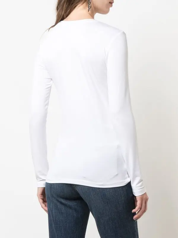L'Agence Tess Long-sleeved T-shirt - White