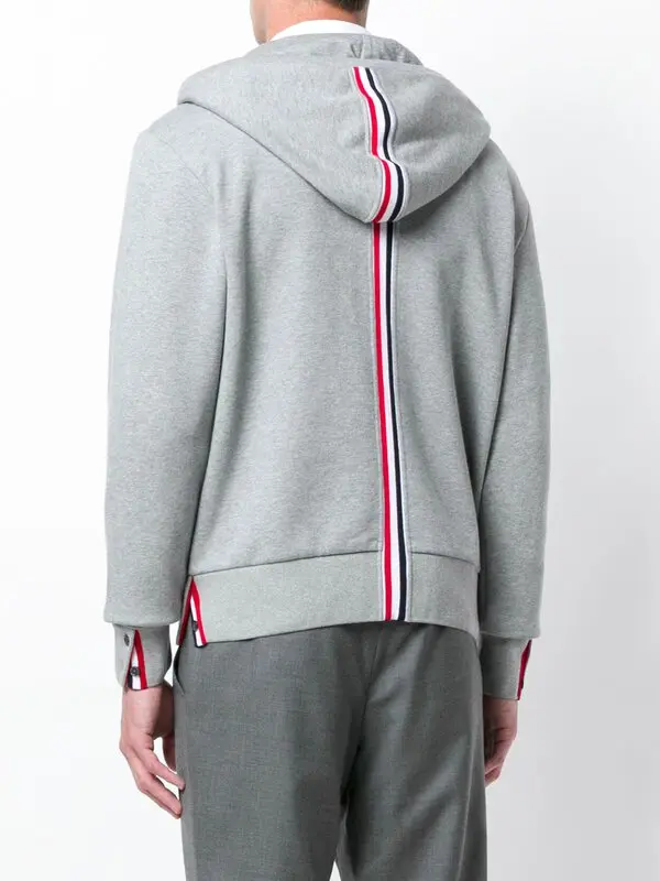 Thom Browne Striped Zip-up Hoodie