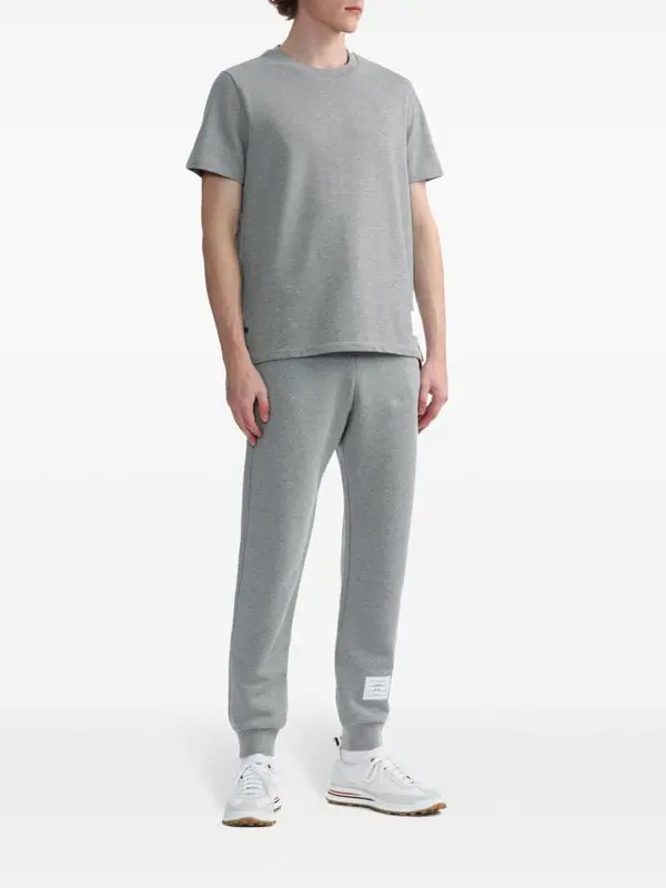 Thom Browne Rwb Stripe-trimmed Track Pants - Grey