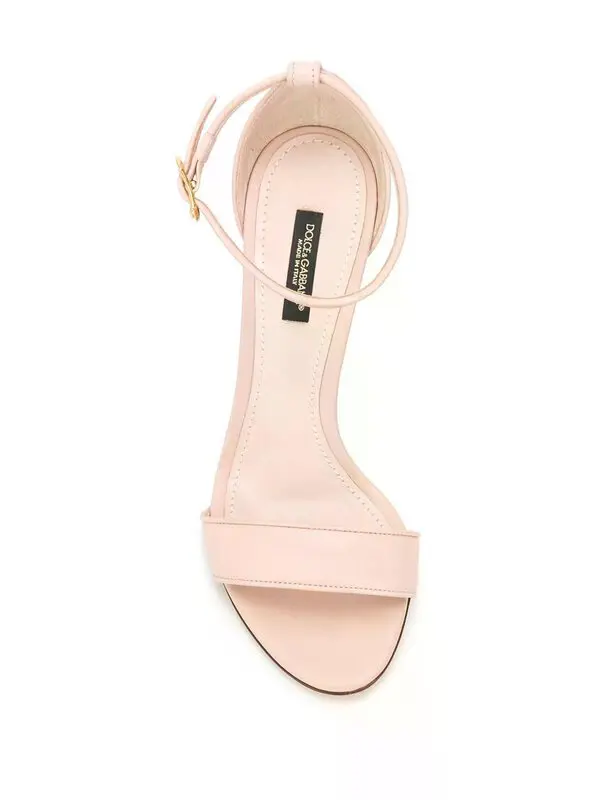 Dolce & Gabbana Keira Baroque Heel Sandals - Pink