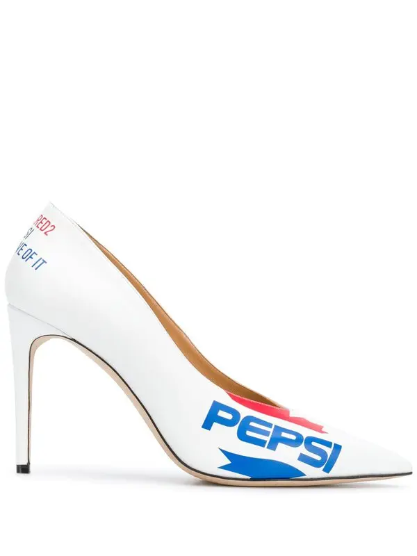 Dsquared2 Pepsi Pumps In White - 50% Off | Editorialist