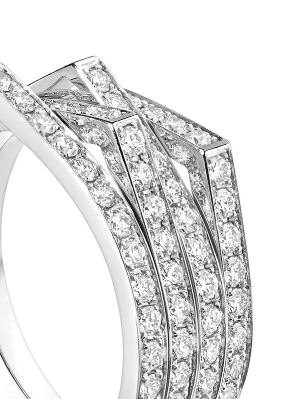 REPOSSI 18kt White Gold Antifer Diamond Ring