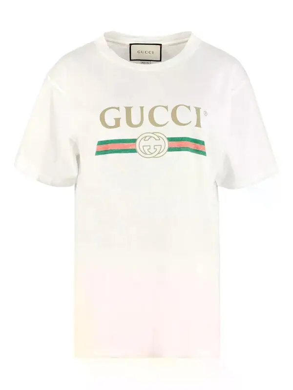 Gucci Logo-print Cotton T-shirt - White